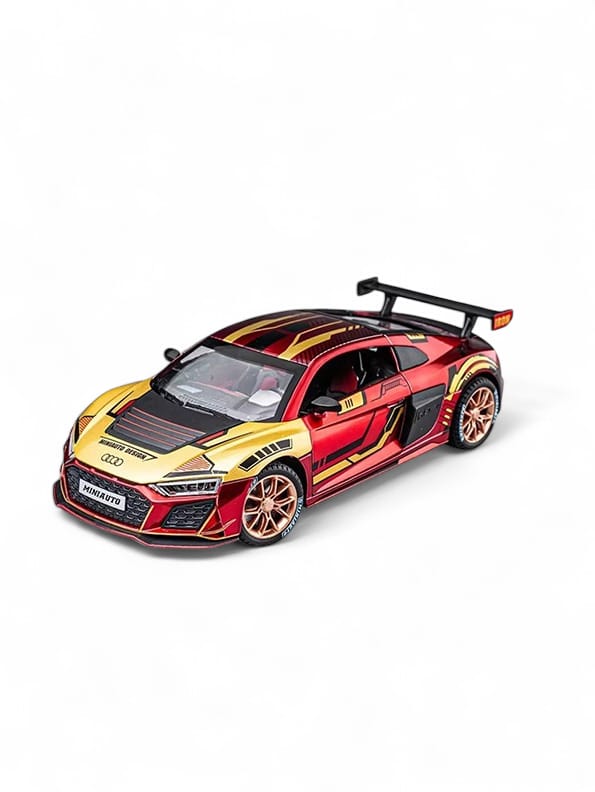 Audi R8 Metal Diecast Car 1:24 Scale - Red Luxury Model | NX-N-24 – Toyloft