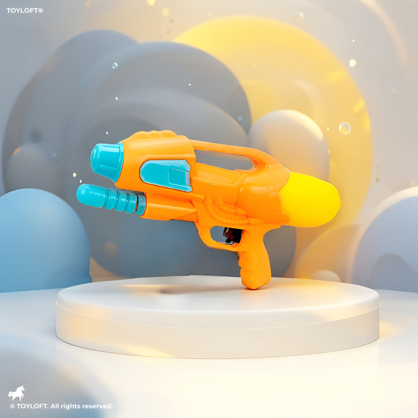 Orange - Turbo-Blast Pump Action Water Blaster – High Capacity Outdoor ...