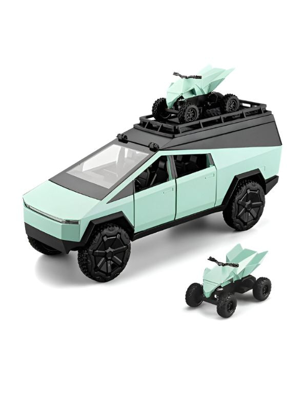Green - Cybertruck Diecast Car Toy – Camping RV Edition | Collectible ...