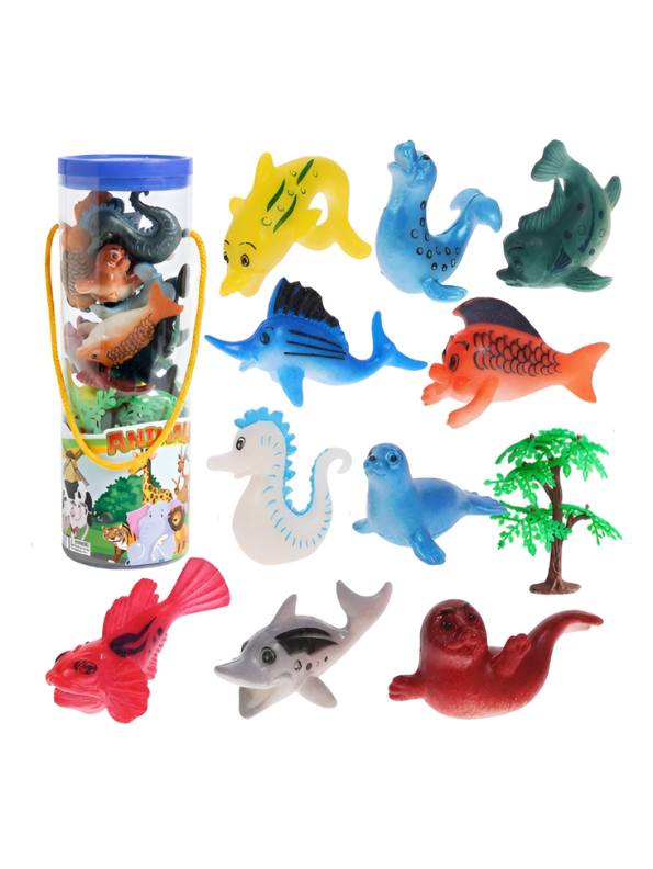 Deep Sea Discovery Marine Life Toy Set – 10-Piece Ocean Animal Figures ...