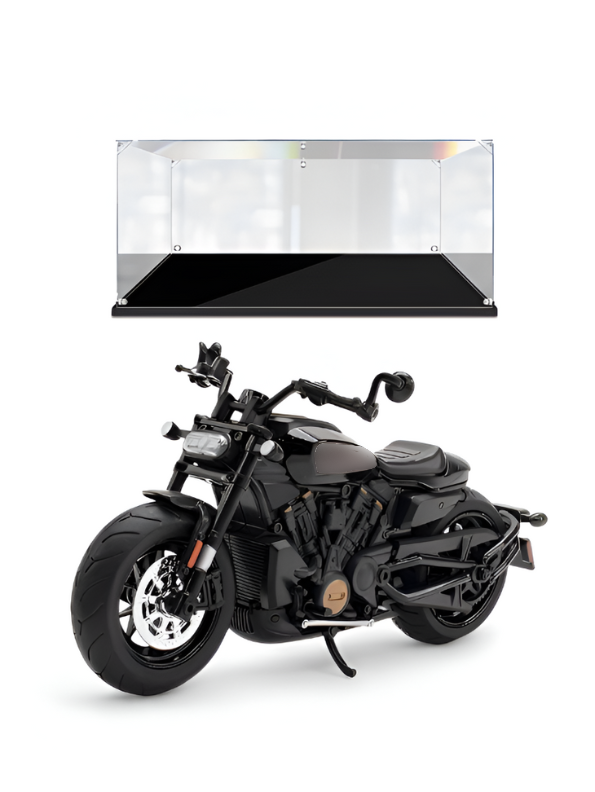 Diecast Bike Metal Black - TV – With Acrylic Display Box. – Toyloft