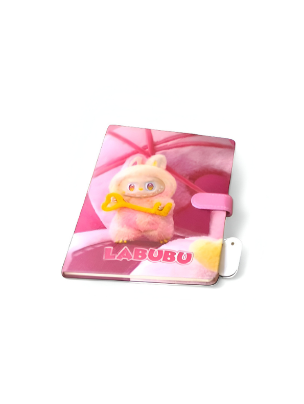 Pink - Fancy Labubu Diary with Flap | Cute Journal in Polythene Packing ...