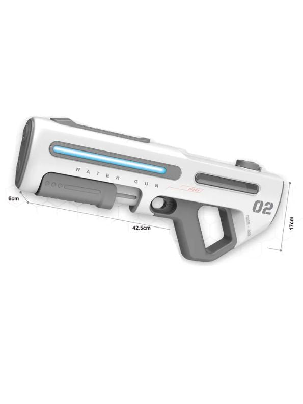 White - HydroBlaze X1000 - High-Pressure Electric Water Gun – Powerful ...