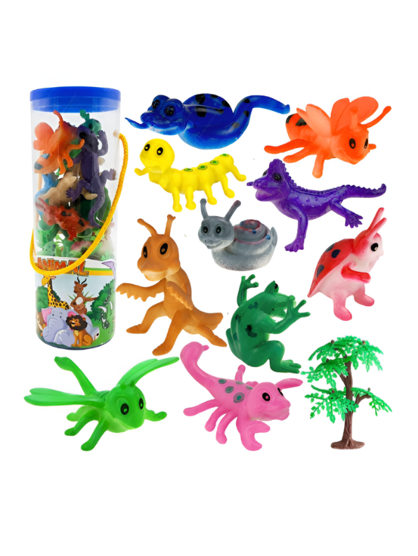 Mini Insect and Reptile Toy Set – 10 Colorful Plastic Figures with ...