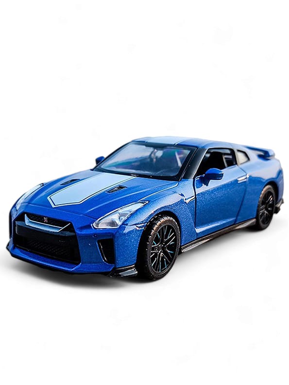 Nissan GTR R35 Metal Model Diecast Car - Blue Scale 1:32 (T-M-15) – Toyloft