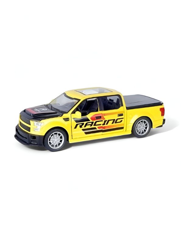 Yellow - Power Racing Truck Toy – F350 Truck Model with Opening Doors ...