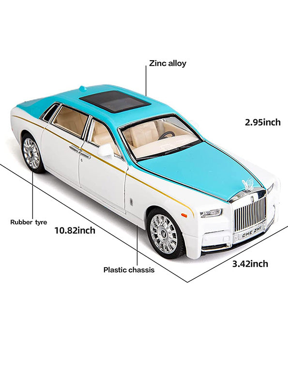 Rolls Royce Phantom Metal Model Diecast Car - White (L12-81) – Toyloft
