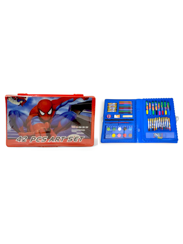 Spider-Man Coloring Set for Kids - 42-Piece Art Kit with Crayons, Fun ...