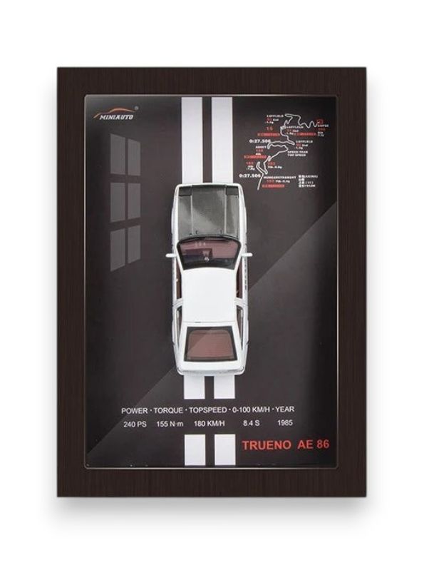 3D Car Frame: Toyota AE86 Sprinter Trueno | 1:32 Model Poster with ...