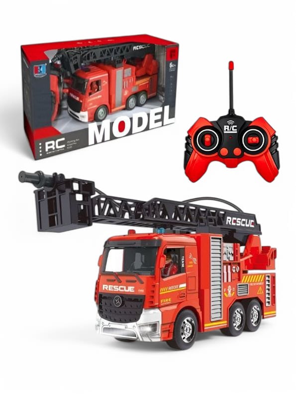 FireFlash RC Fire Truck – Remote Control Fire Truck Toy with Jet Pump ...