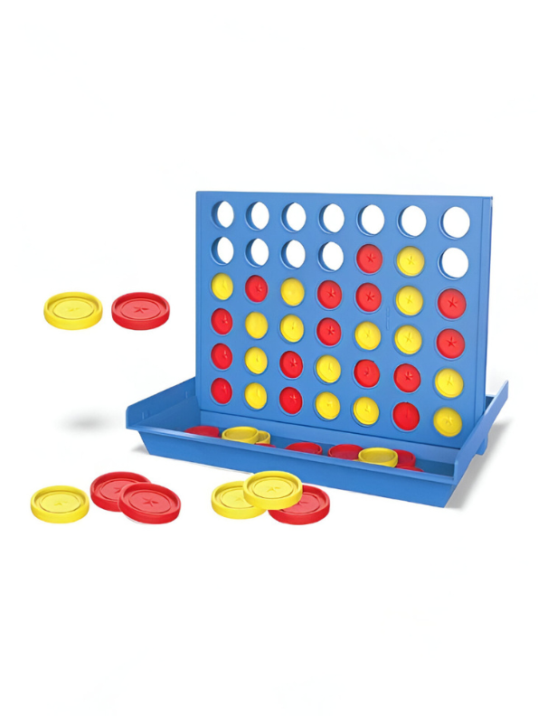 Connect 4 Game Set: Classic Strategy Board Game – Four in a Row Bingo ...